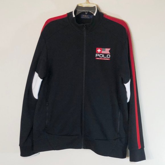Polo Ralph Lauren | Jackets & Coats | Polo Ralph Lauren Mens Performance Jacket Black Red With ...
